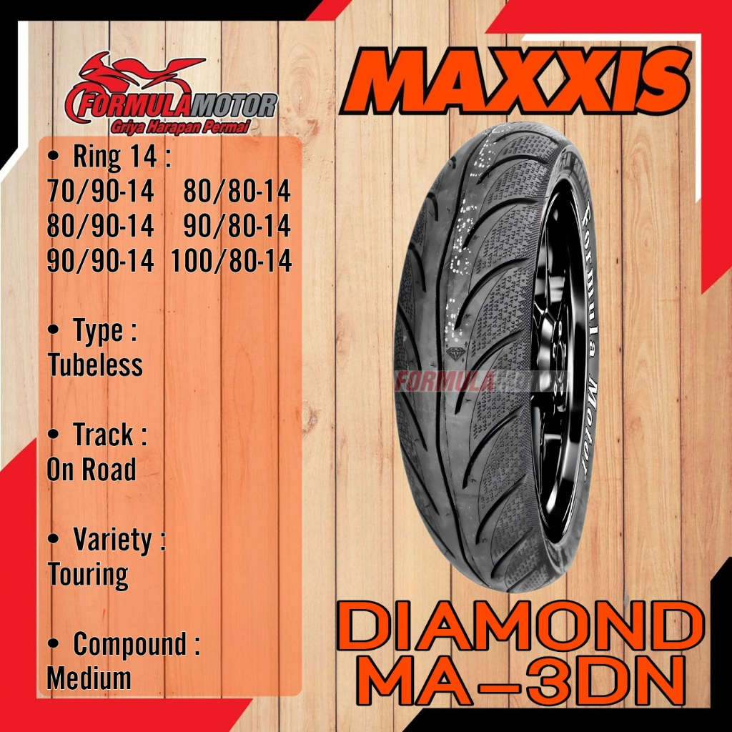 Jual Maxxis Diamond MA-3DN Ring 14 Tubeless (Pilih Ukuran) - Ban Maxxis ...