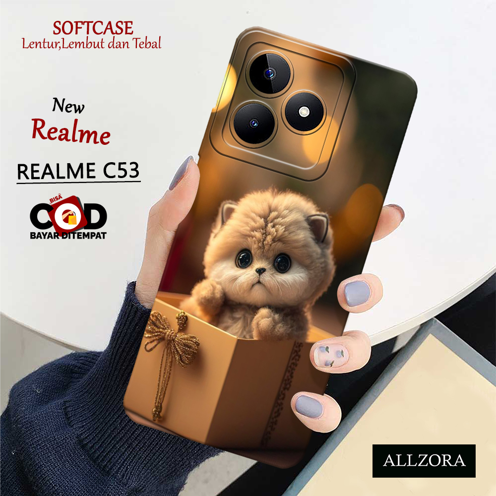 Jual Case Realme C53 Terbaru - Fashion Case Kucing - Casing Realme C53 ...
