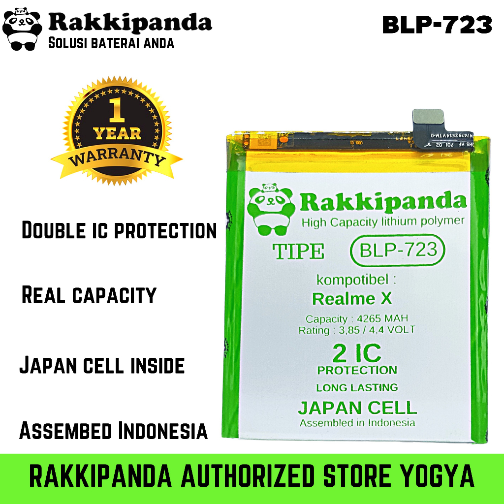 Jual Baterai Batrai Batre Battery Rakkipanda BLP 723 BLP723 Realme X ...