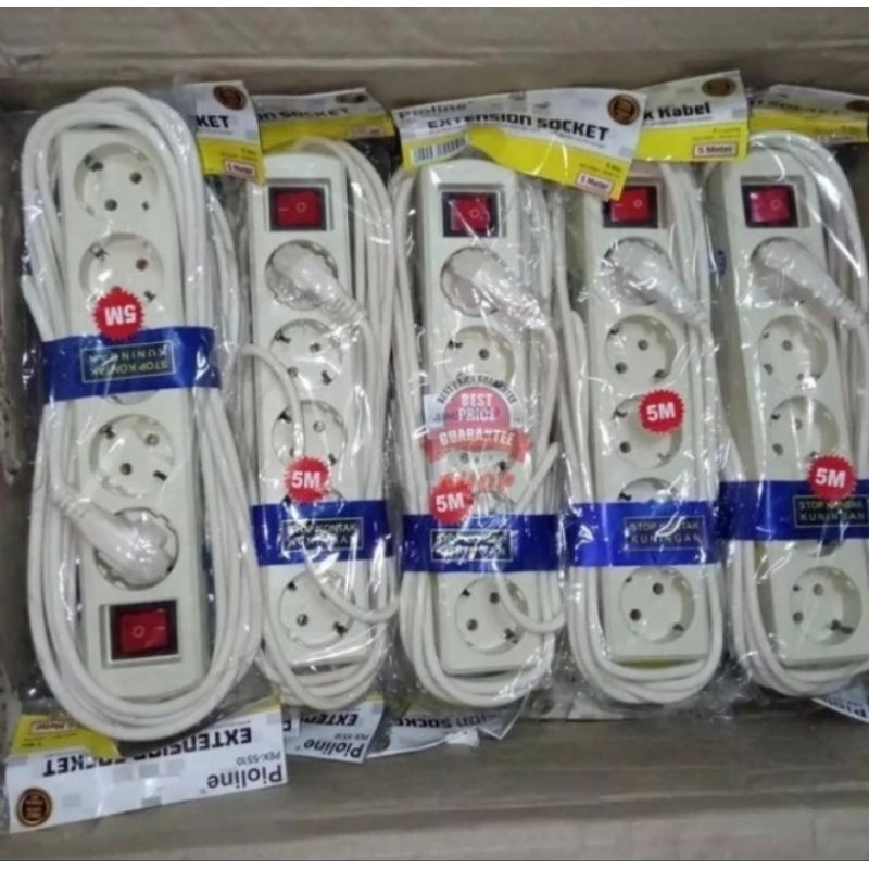 Jual STOP KONTAK KABEL 5 METER | Shopee Indonesia