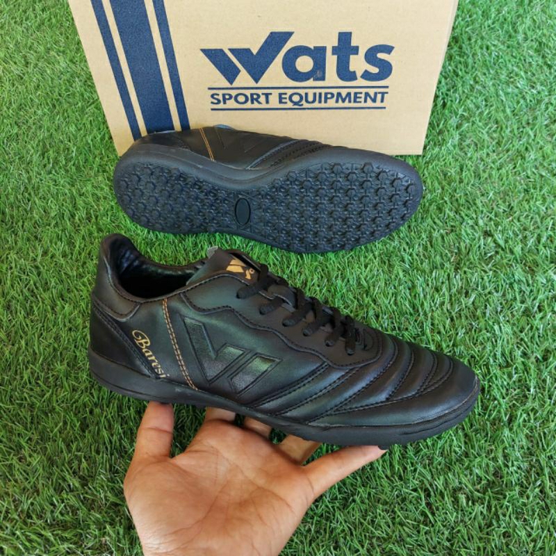Jual Sepatu futsal TRUFF kulit black series WATS baresi original free ...