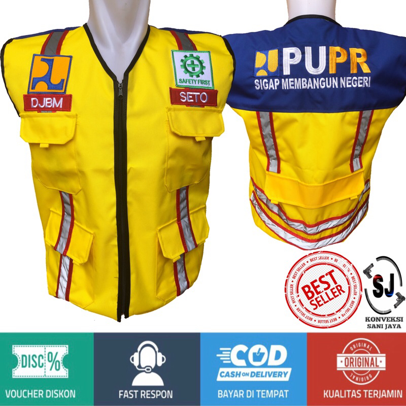 Jual ROMPI PUPR ROMPI SAFETY ROMPI PROYEK ROMPI BINA MARGA BISA CUSTOM LOGO DAN DESIGN | Shopee ...