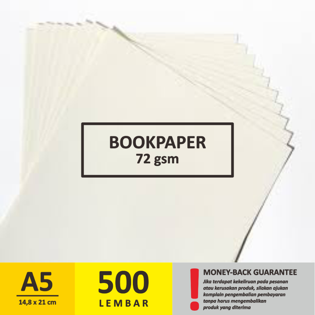 Jual KERTAS A5 BOOKPAPER Book Paper 72 gsm 500 Lembar | Shopee Indonesia
