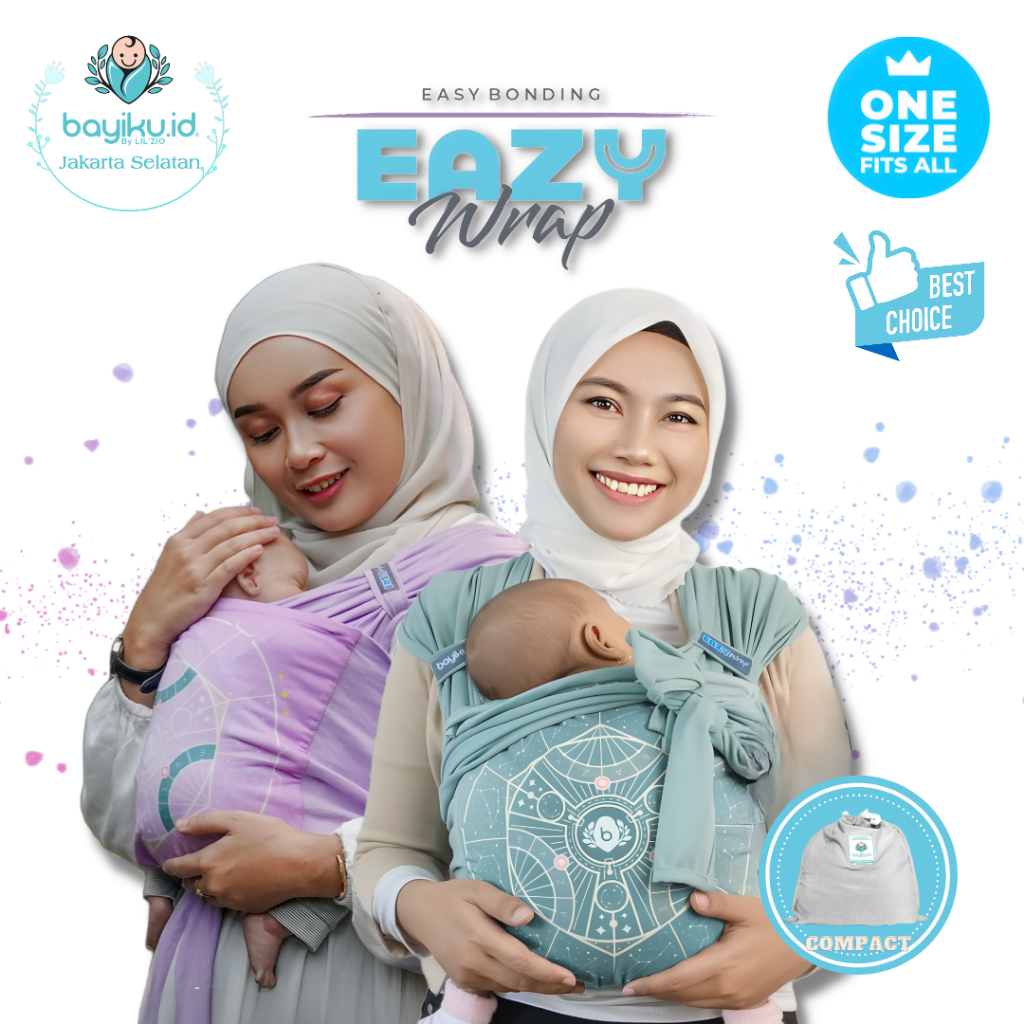Jual Bayiku.id Easy Wrap Gendongan Bayi model Y untuk Newborn sd 16kg ...
