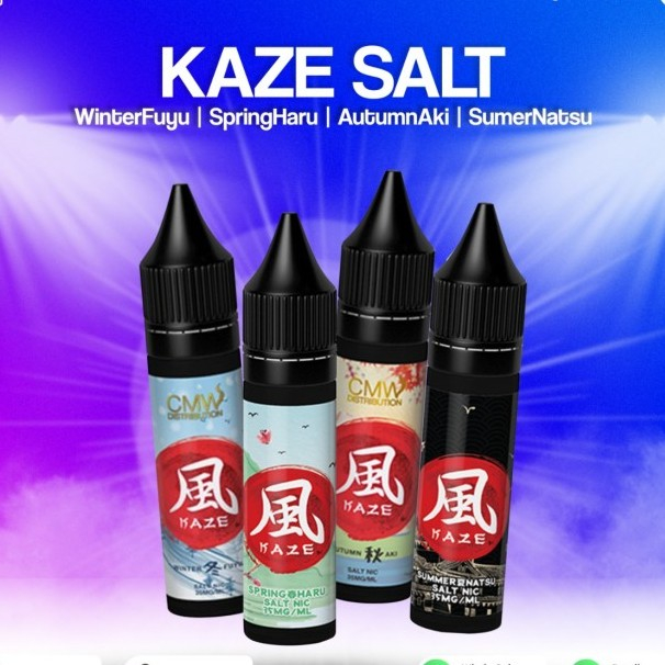 Jual [SALT] - KAZE 15ML 35MG SALT NIC SERIES AUTUMN AKI - WINTER FUYU ...
