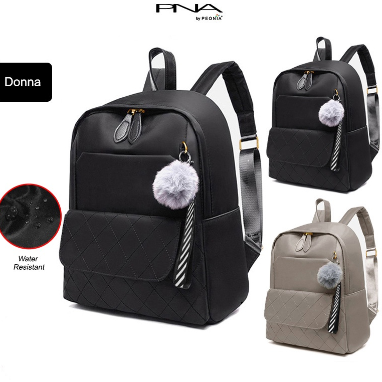 Jual Peonia PNA DONNA POM Water Resistant tas ransel wanita import ...