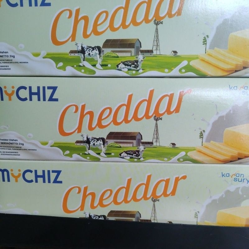 Jual keju my chiz cheddar dan milky 2kg mychiz | Shopee Indonesia