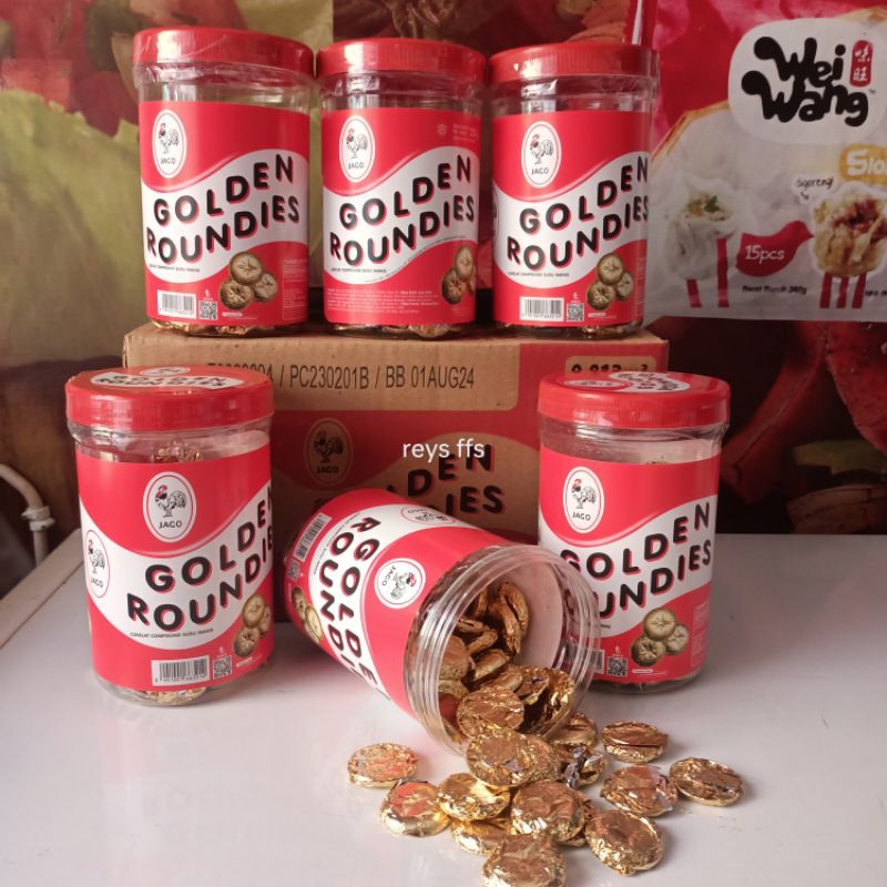 Jual Golden Roundies coklat coin 250 gram | Shopee Indonesia