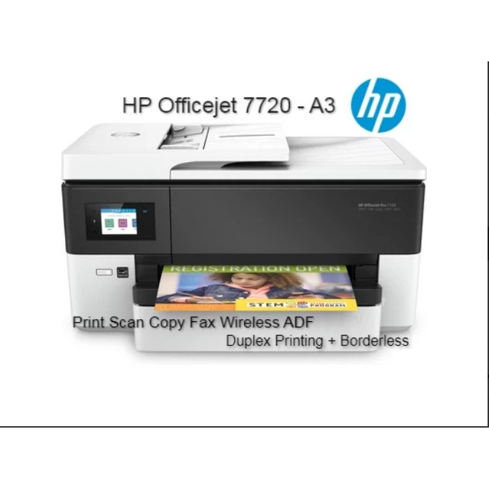 Jual HP OFFICEJET PRO 7720 ALL IN ONE / PRINTER A3 OFFICE JET 7720 A3 ...
