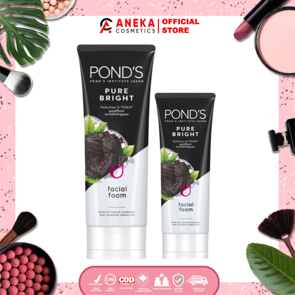 Jual PONDS FACIAL WASH PURE BRIGHT 100 GR | 50 GR - SABUN MUKA, FACIAL ...