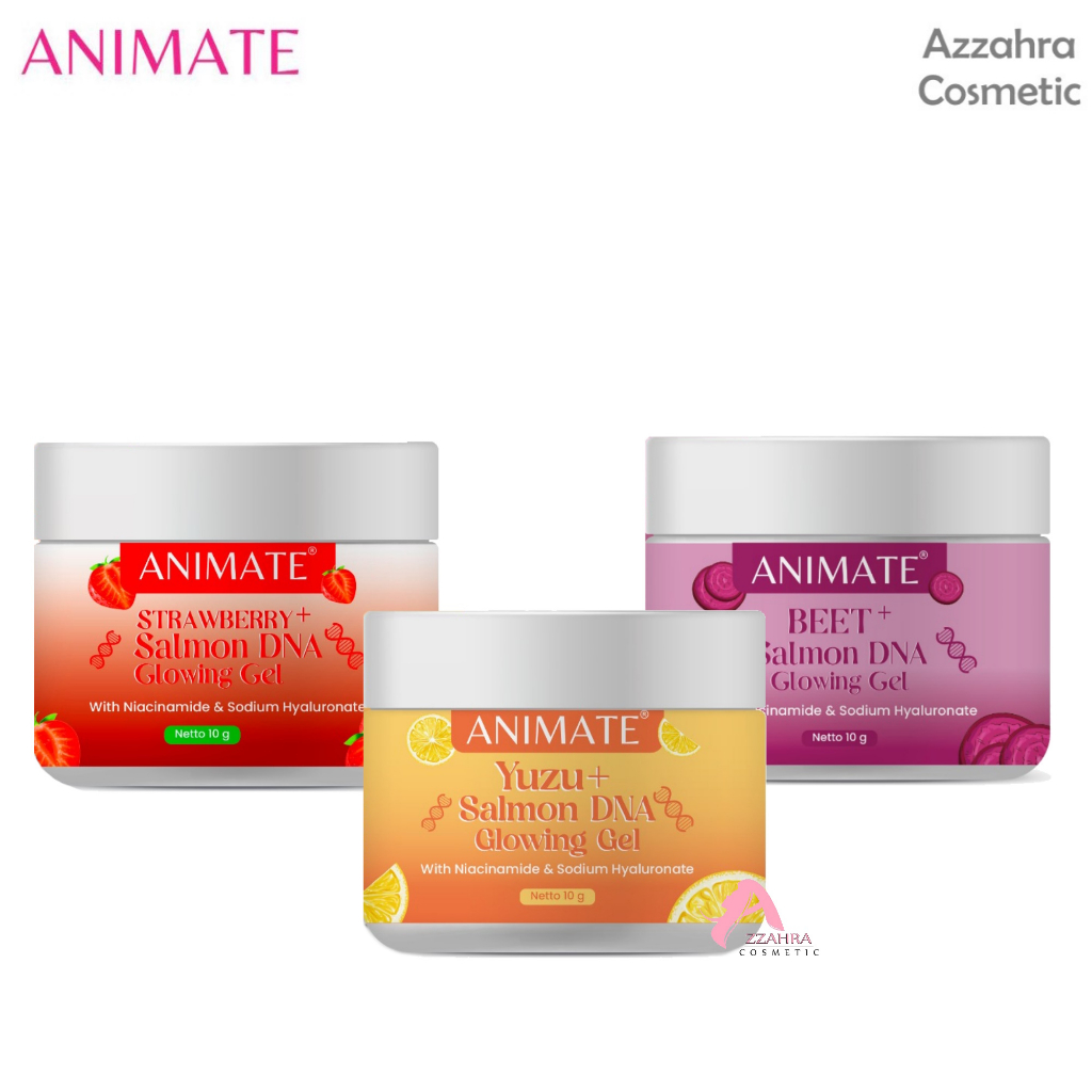 Jual Animate Strawberry + Salmon DNA Glowing Gel Series | Yuzu | Mango ...
