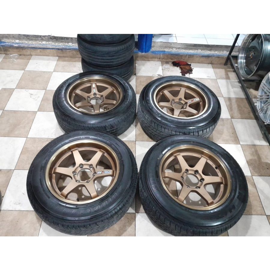 Jual Velg Bekas Mobil Pajero Fortuner Ring 18 Te37 Ban 265 60 R18 Bridgestone | Shopee Indonesia