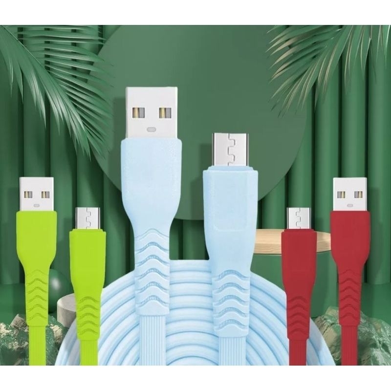 Jual Kabel Data 2.4A 1M Micro [KI] Soft Colour Fast Charging | Shopee ...