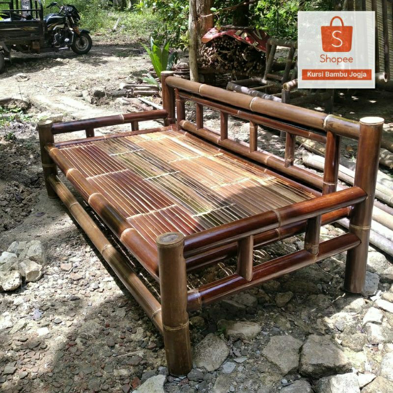 Jual Resban Bambu, kursi bambu, dipan bambu | Shopee Indonesia