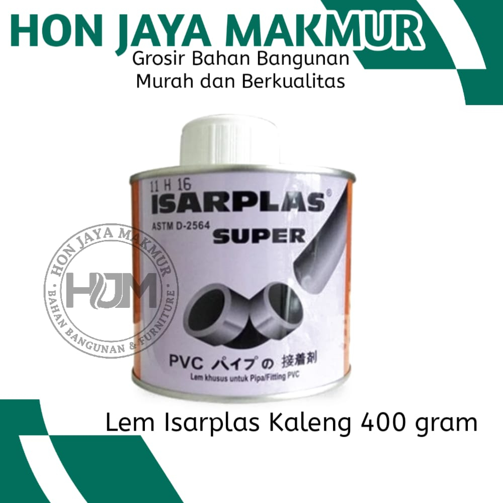 Jual Lem Pipa Isarplas Kuas Kaleng 400 gr LEM PIPA PVC ISARPLAS KALENG ...