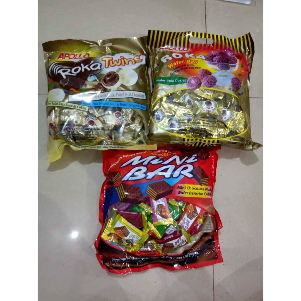 Jual Apollo Roka Coklat Waferball refill Termurah Roka Twins Apollo ...