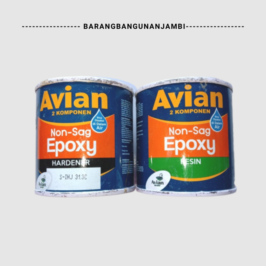 Jual AVIAN Lem Epoxy Avian Non-Sag 2 x 400gr Kayu Kapal Besi Lem Serbaguna Area Basah / Epoxi ...