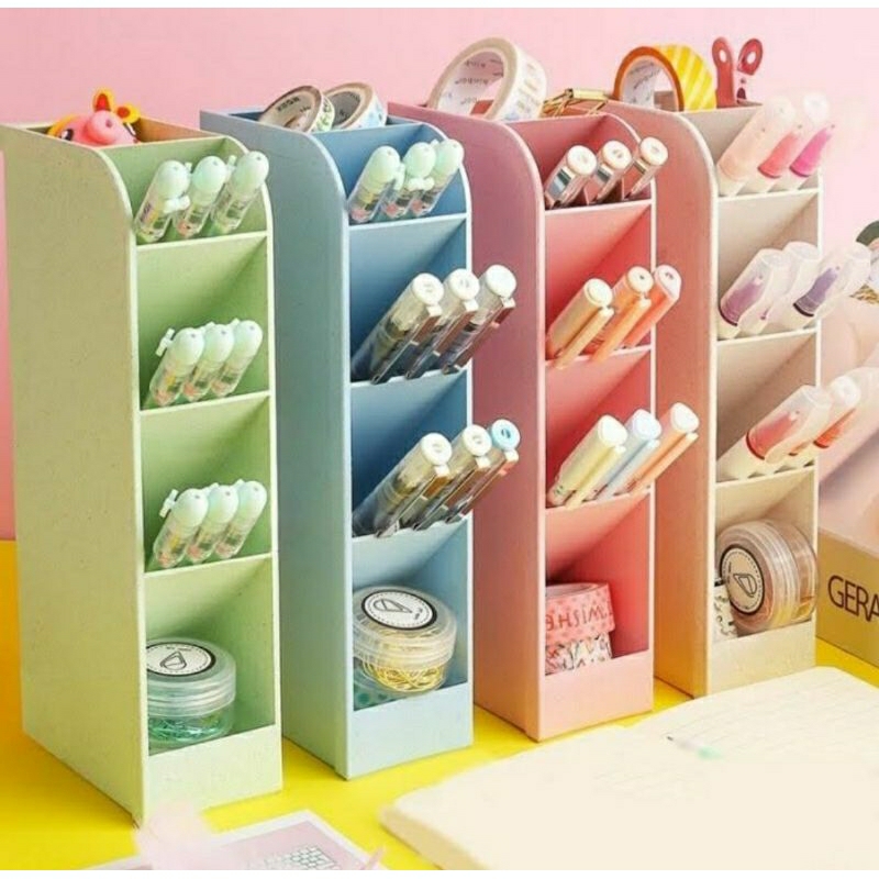 Jual Rak Mini 4 Sekat Serbaguna Storage Desktop Rack Multifungsi Box ...