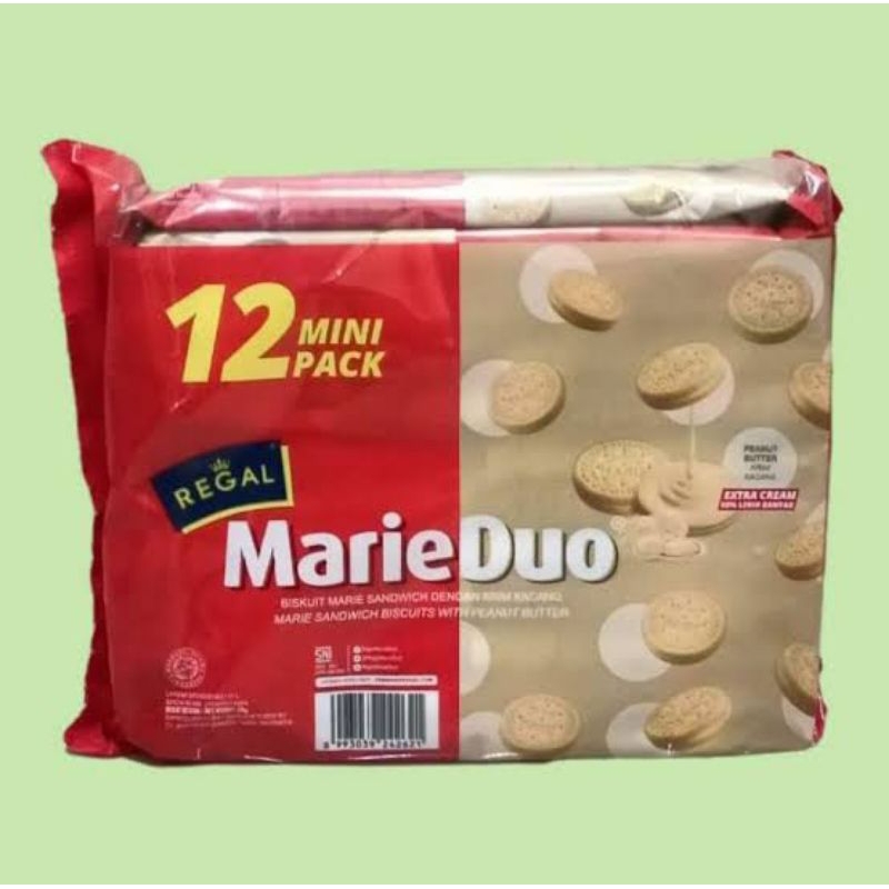 Jual Regal Marie Duo Rasa Kacang Isi 12Pcs x 20Gr | Shopee Indonesia