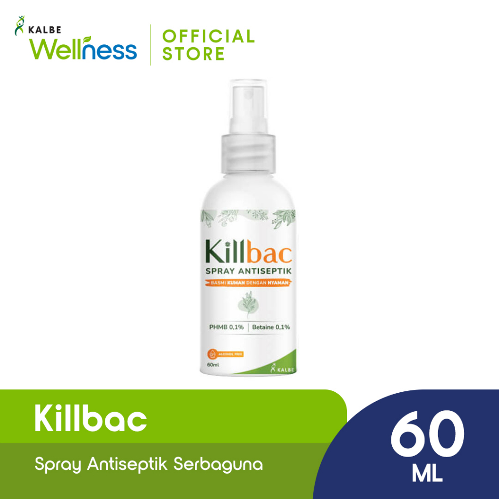 Jual Killbac Spray 60ml - Spray Antiseptik | Shopee Indonesia