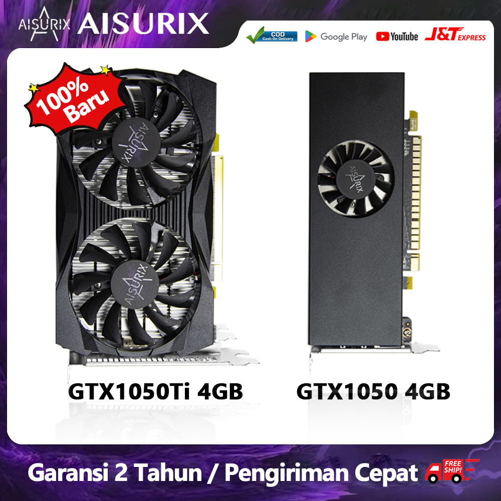 Jual AISURIX GTX 1050Ti 4GB VGA Card GDDR5 GTX 1050 2GB Graphics Card Memory gaming VGA Card ...