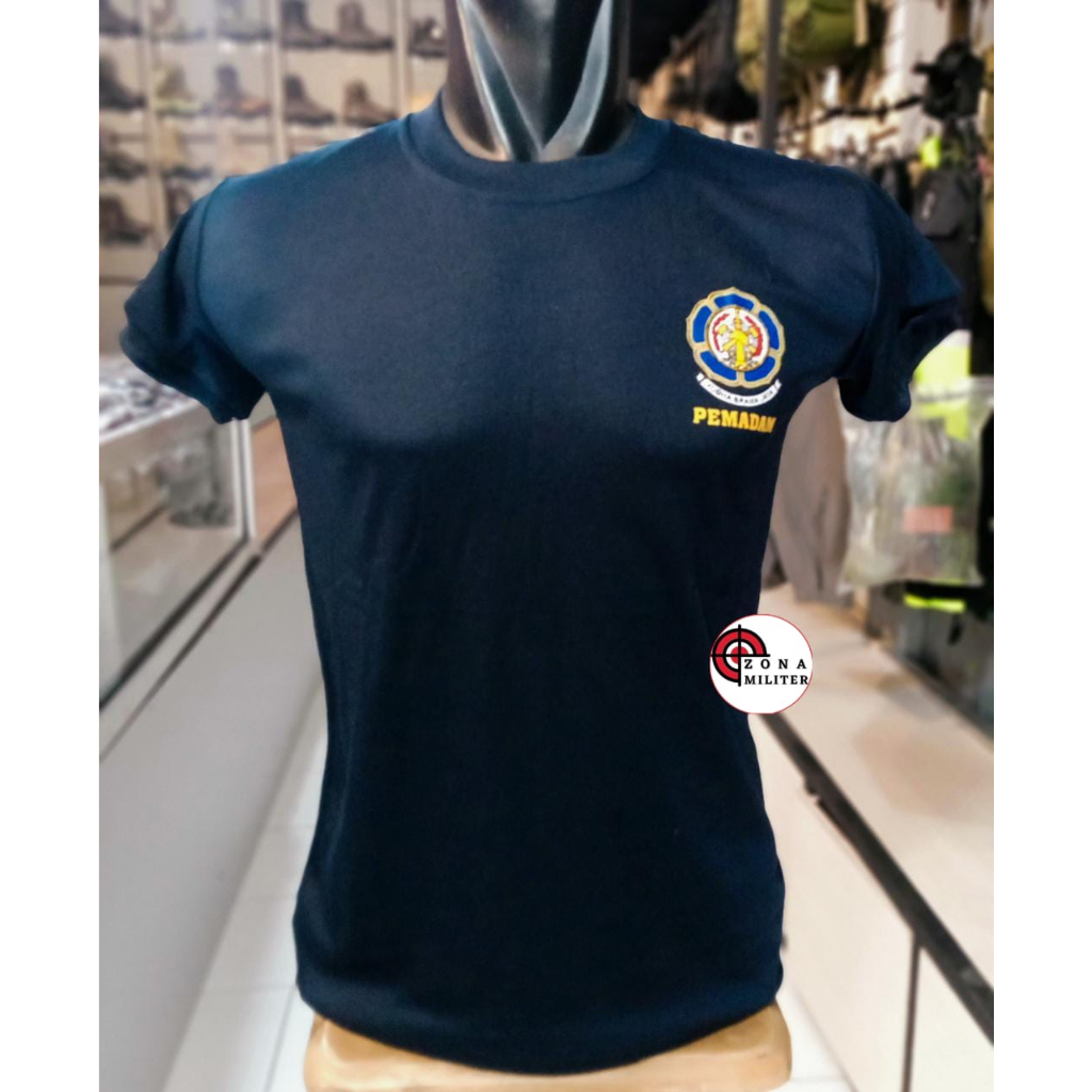 Jual Kaos dinas pdl pemadam / damkar biru dongker LOGO | Shopee Indonesia