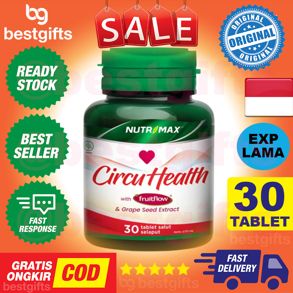 Jual NUTRIMAX CIRCU HEALTH WITH FRUITFLOW & GRAPE SEED EXTRACT UNTUK ...