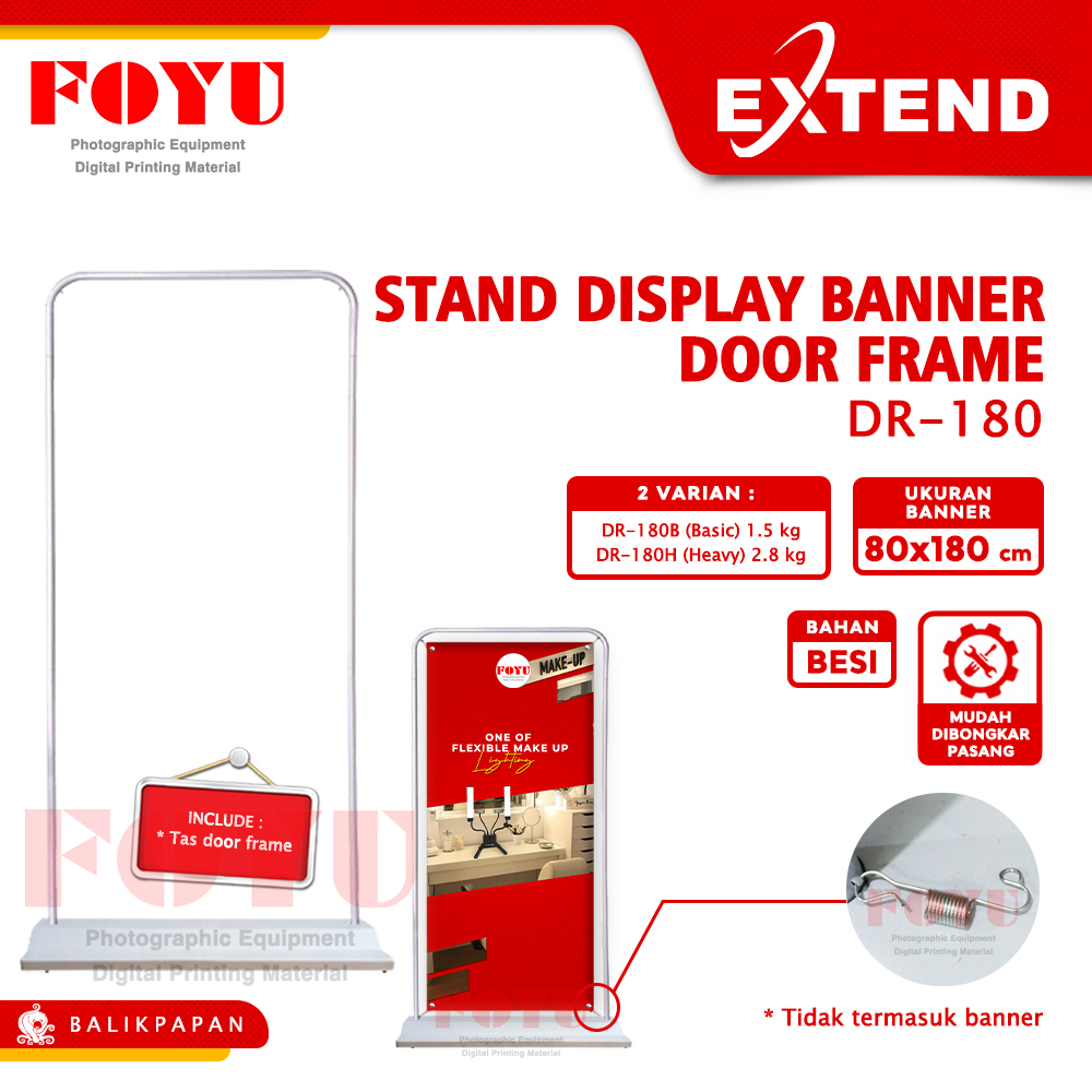 Jual Tripod Stand Display Banner Poster Door Frame Bingkai Pintu Extend ...