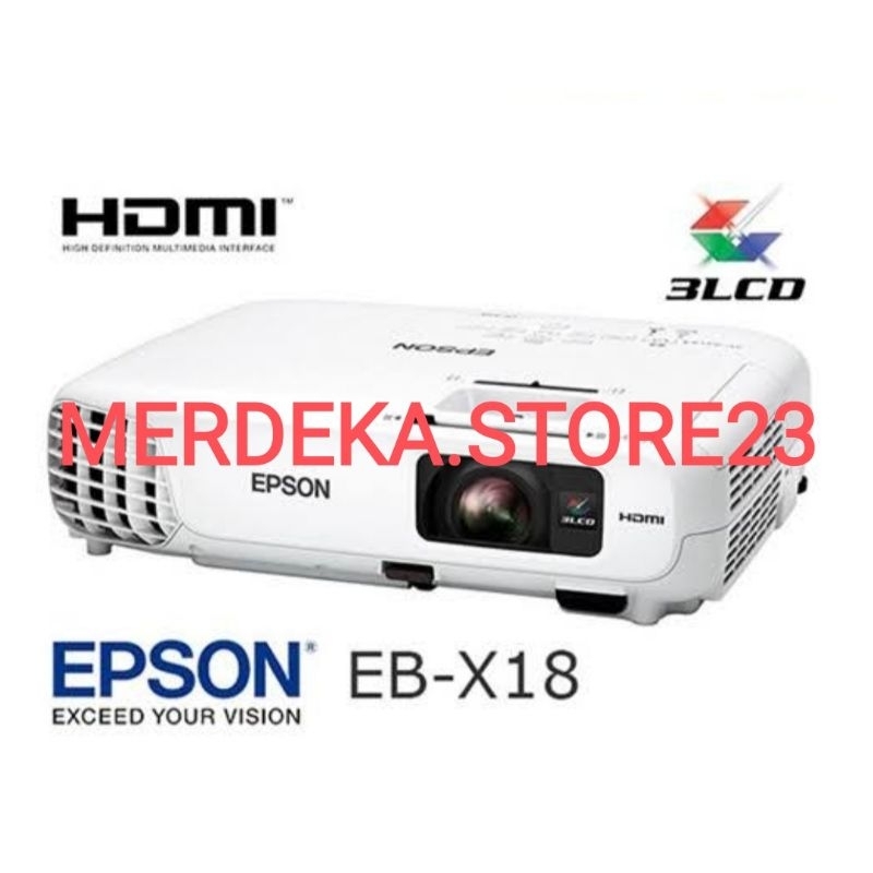 Jual PROYEKTOR EPSON EB-X18 EPSON EB X18 HDMI XGA 1024X768 3LCD ...