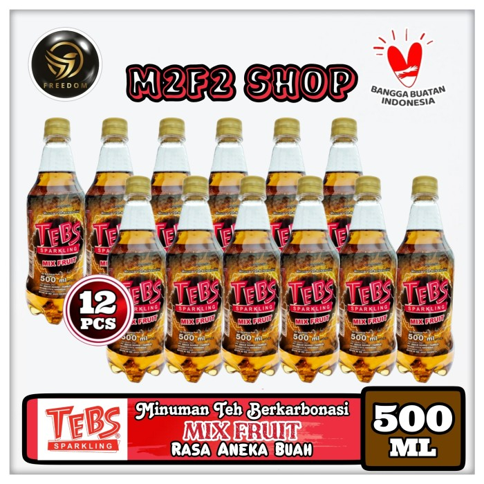 Jual TEBS Sparkling Soda Mix Fruit | Aneka Buah Botol Pet - 500 ml ...