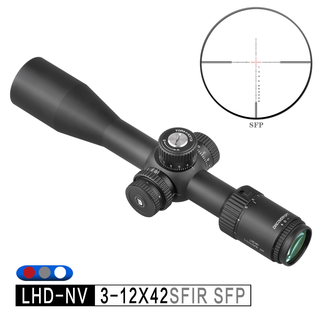 Jual Telescope DISCOVERY LHD NV 3-12X42SFIR SFP Lensa Coating Night ...