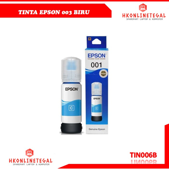 Jual Tinta Epson 003 Cyan 65ml/ Isi Tinta Printer Biru Original ...