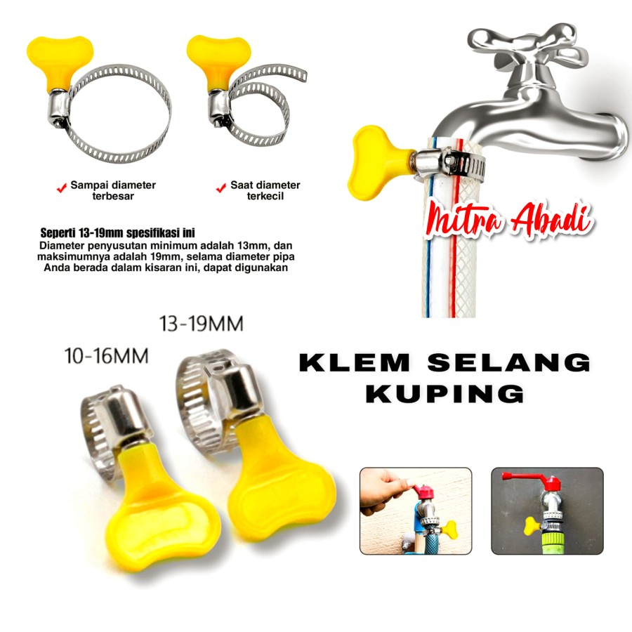 Jual Klem Selang Kuping / Clamp Plastic Handle | Shopee Indonesia