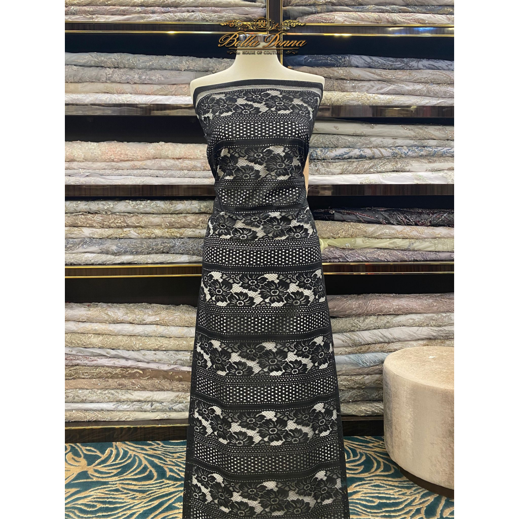 Jual 1 Meter Kain Brokat Lace Meteran Semi Prancis | Shopee Indonesia