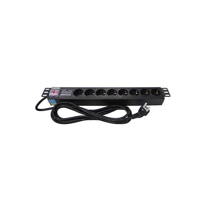 Jual INDORACK Power Distribution Unit 8 Outlet Germany Socket ( PDU8G ...