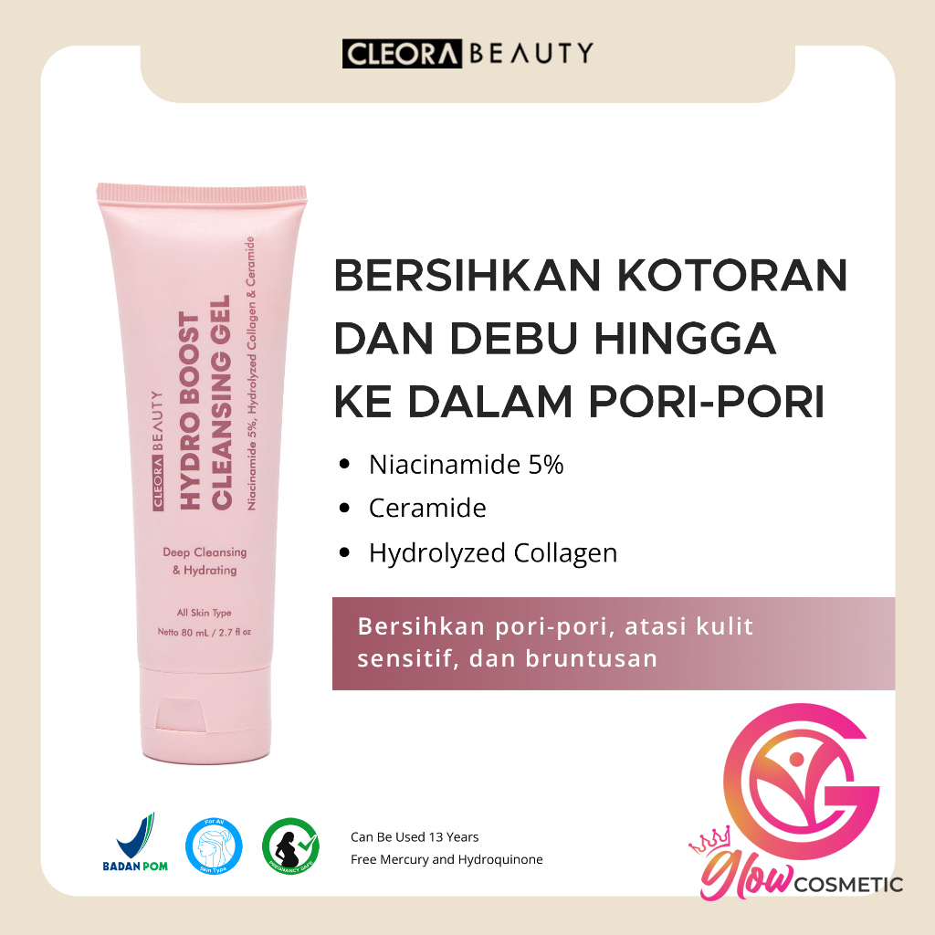 Jual CLEORA BEAUTY HYDRO BOOST CLEANSING GEL 80ml | Shopee Indonesia