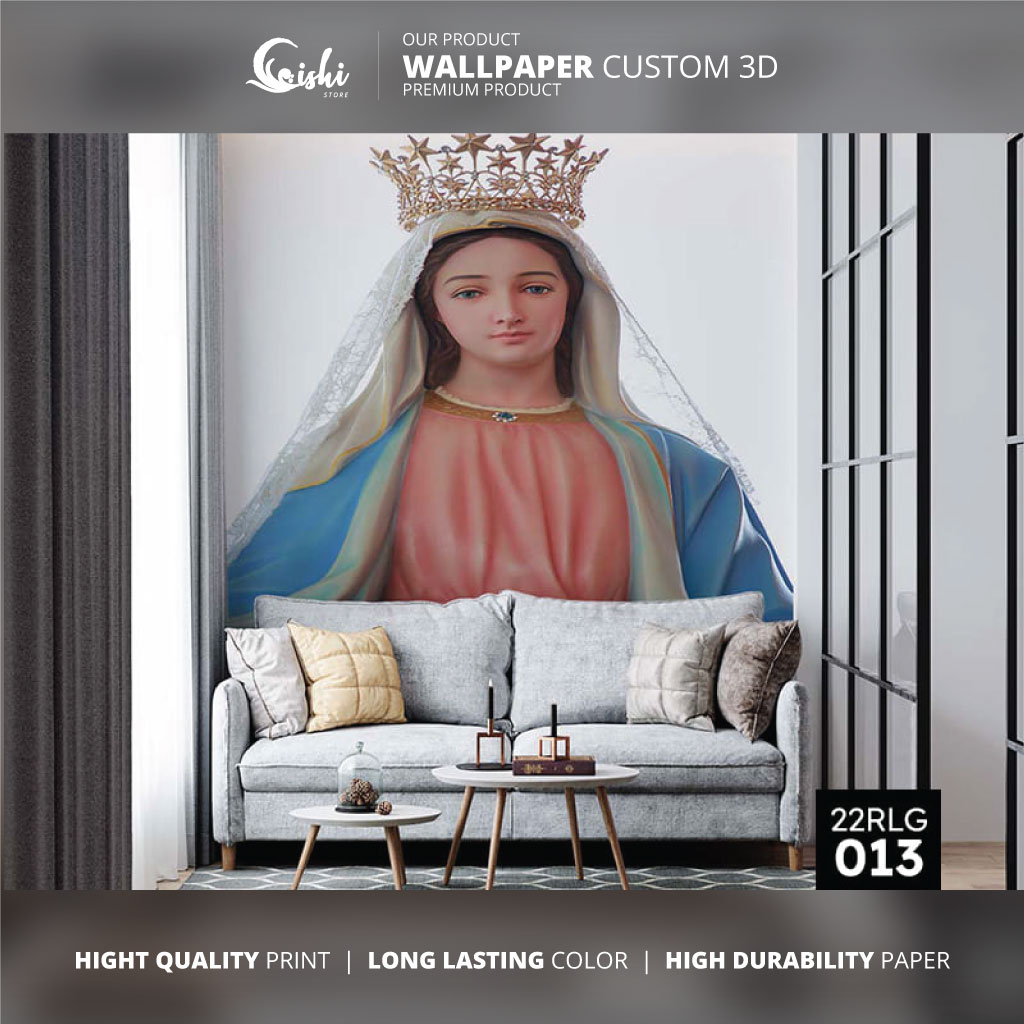 Jual Wallpaper Custom Ruang Tamu | Gambar Yesus dan Bunda Maria 3.1 ...