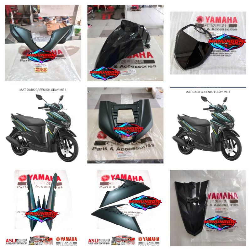 Jual Paket Full Set Body Halus Mio Soul GT 125 Bluecore Hijau Doff ...