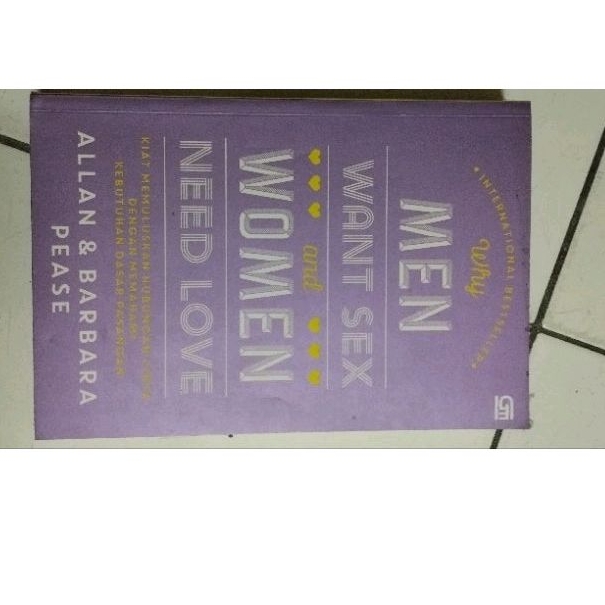 Jual Buku Bacaan Men Need Sex Woman Need Love Preloved Shopee Indonesia