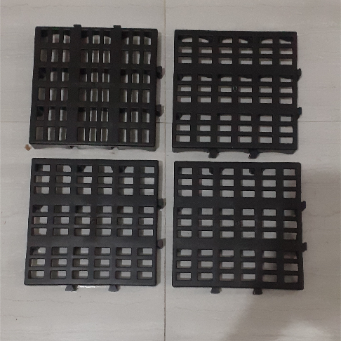 Jual Tatakan alas dasar camber chamber media filter kolam ikan koi 20x20 cm (Biru/Hitam ...