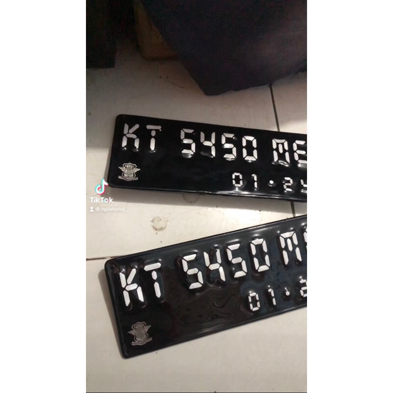 Jual plat motor standar angka timbul sudah si variasi (cek deskripsi ...