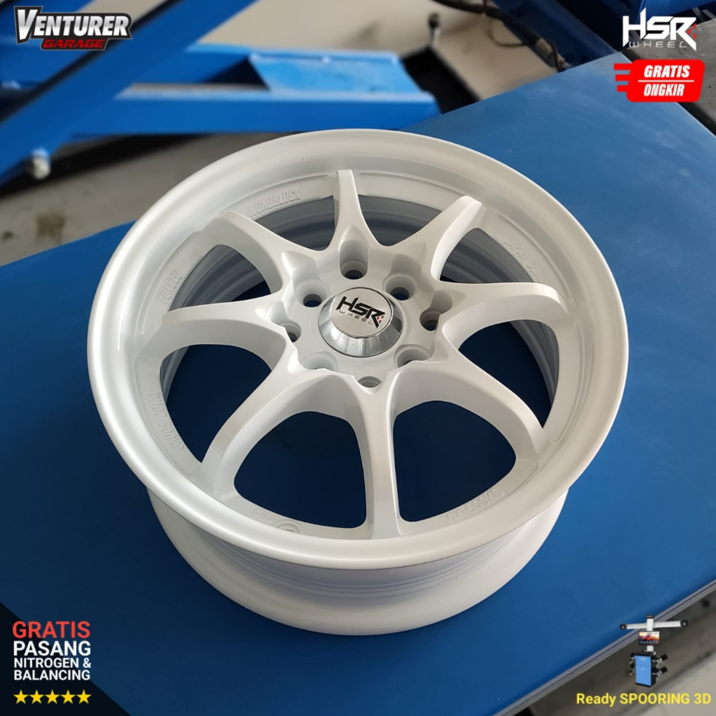 Jual velg mobil hsr hiroshima ring 14 lubang 4x100-114,3 cocok untuk mobil avanza xenia dll ban ...