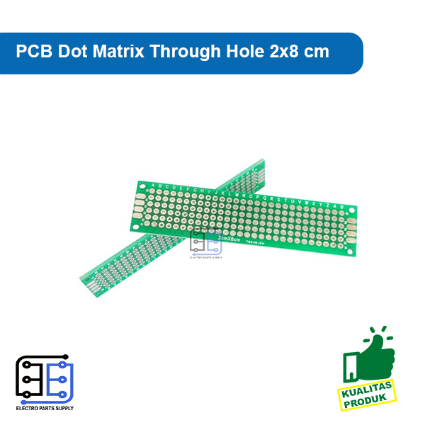 Jual PCB Dot Matrix Through Hole 2x8 cm Pcb Bolong FR4 Protoboard ...