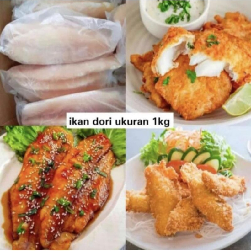 Jual Ikan Dori /Dory Filet 1kg isi 4pcs murah | Shopee Indonesia