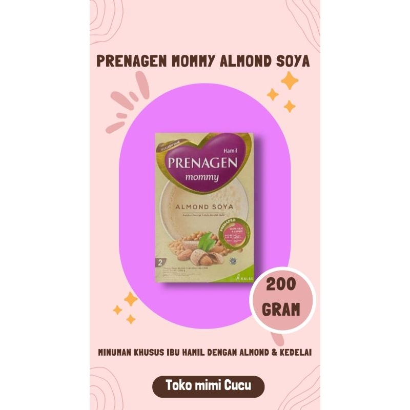 Jual PRENAGEN MOMMY ALMOND SOYA 200 GRAM | Shopee Indonesia