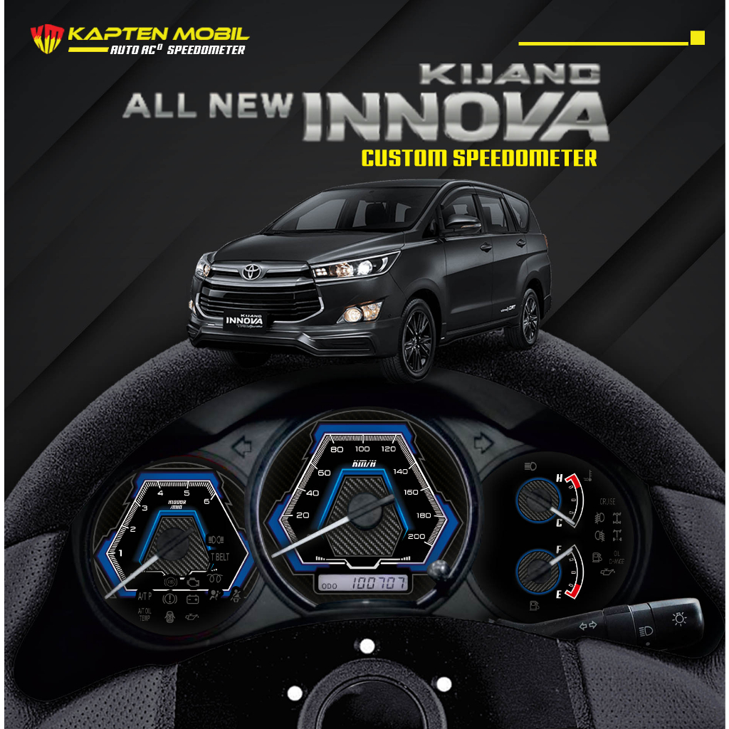 Jual Custom Panel Speedometer Mobil Innova GT Series Blue ( All Type ...