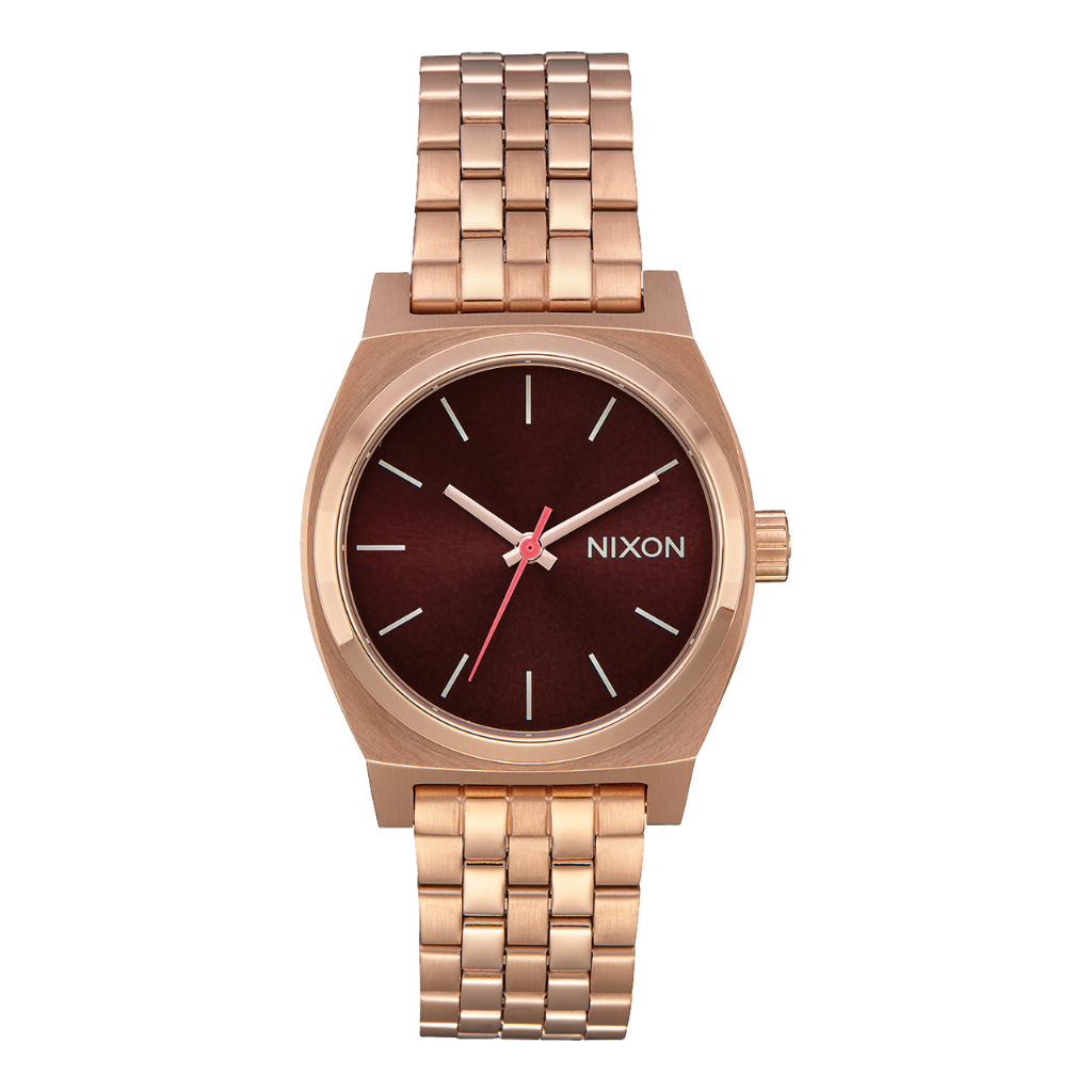 Jual Nixon Medium Time Teller All Rosegold / Brown A11302617 | Shopee Indonesia