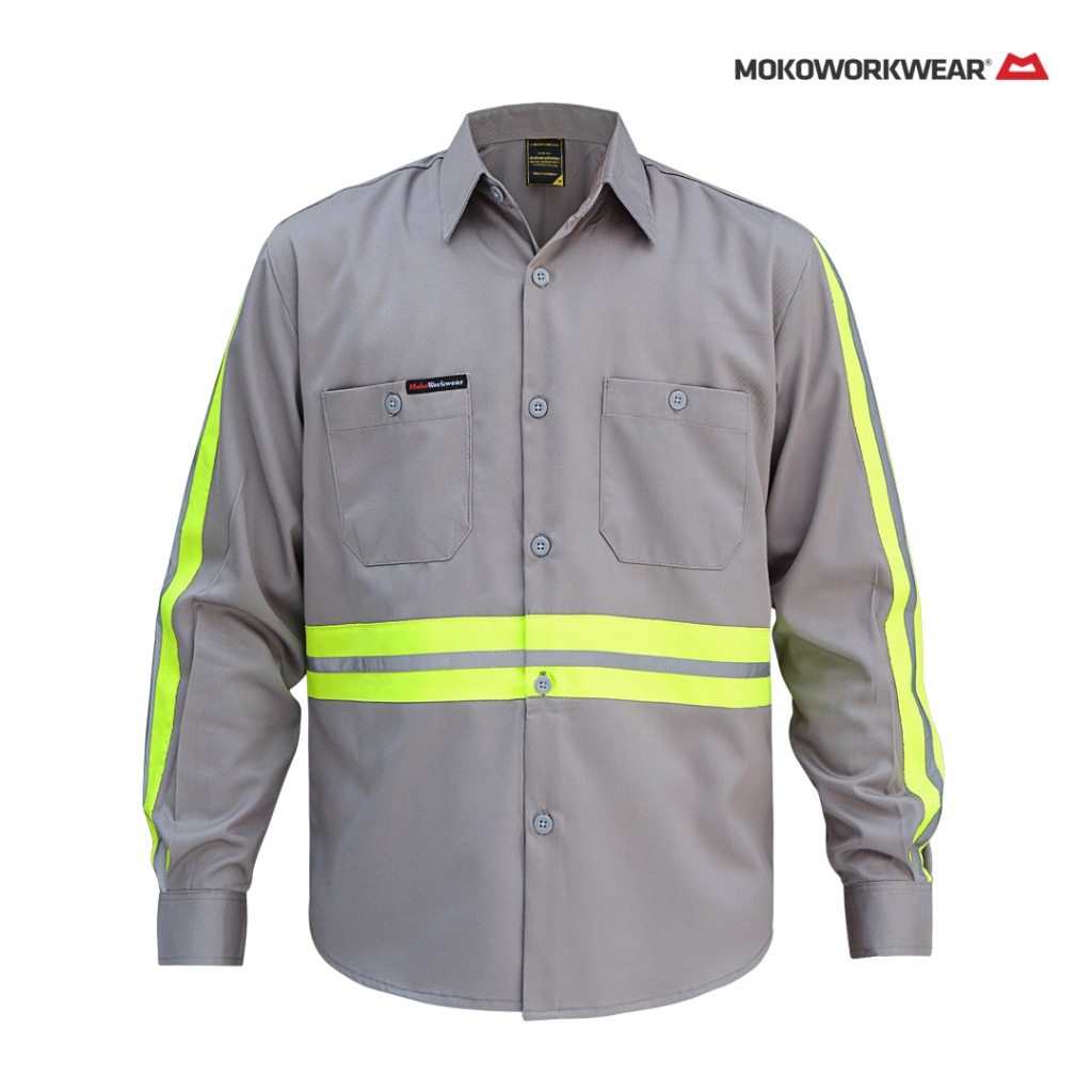 Jual MOKOWORKWEAR WEARPACK SAFETY GREY Scotlite AIRFLOW | Shopee Indonesia