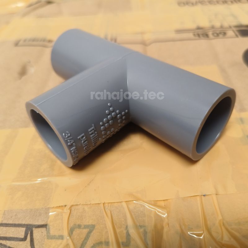 Jual Tee Pralon 3/4" - T PVC 3/4 Inch Sambungan Pipa Cabang Tiga | Shopee Indonesia