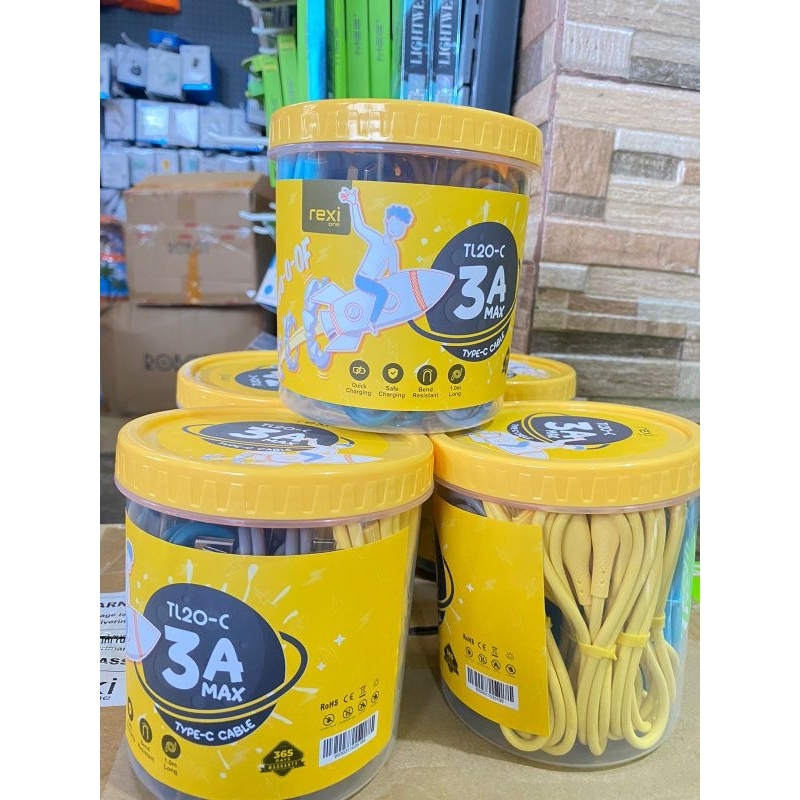 Jual NEW ARRIVAL ⚡!! 1 TOPLES ISI 20 PCS !! REXI TL20-C KABEL DATA ...